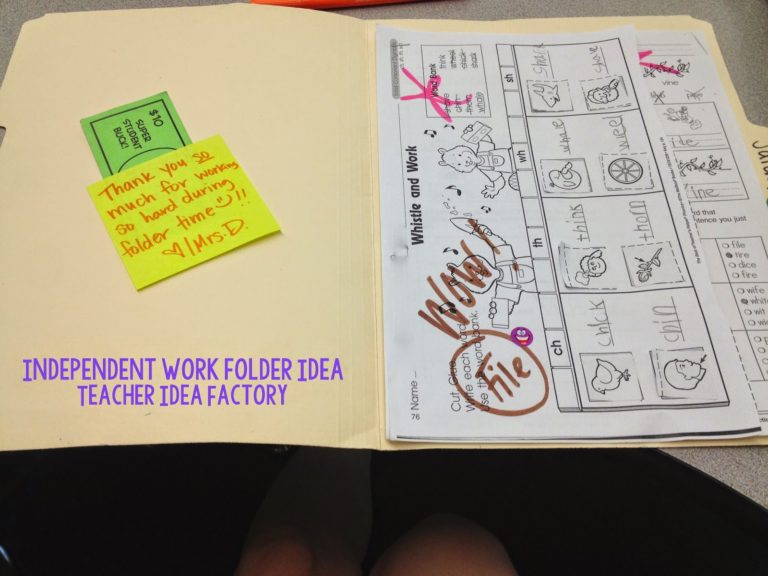 Folder-work - Teacher Idea Factory