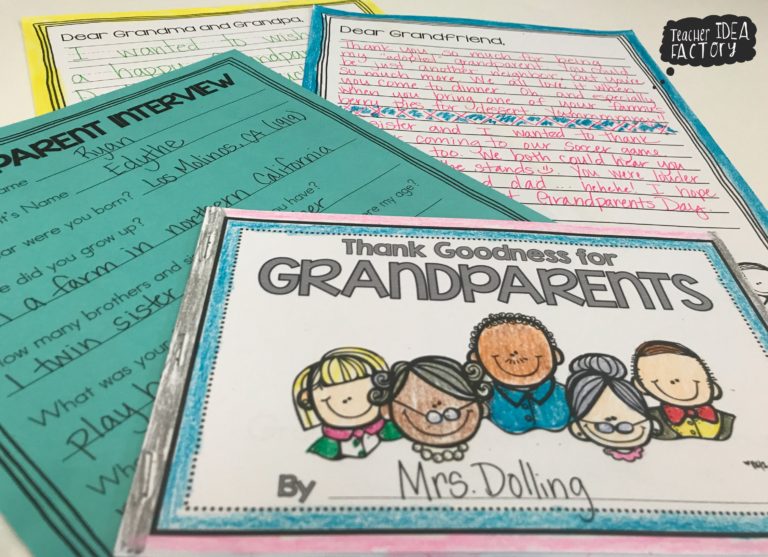 GRANDPARENTS DAY IN THE CLASSROOM - Teacher Idea Factory