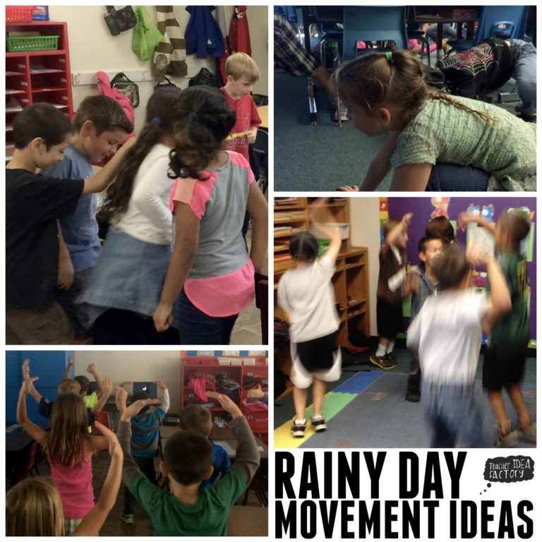 RAINY DAY SURVIVAL TIPS FOR PRIMARY GRADES - Teacher Idea Factory