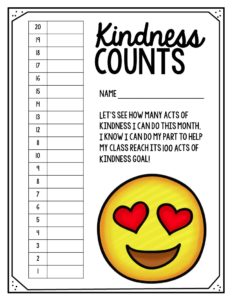 CLASSROOM KINDNESS CHALLENGE - Teacher Idea Factory